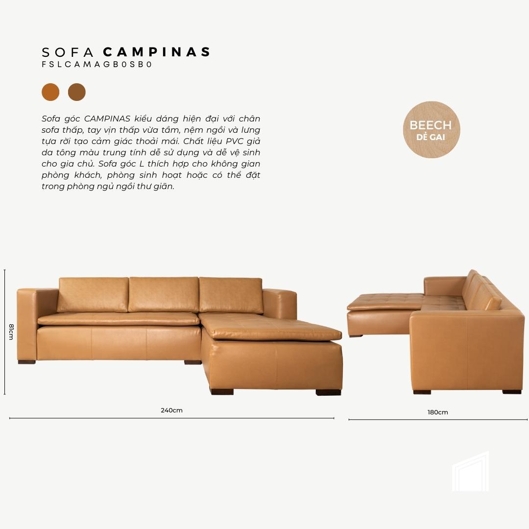 Sofa CAMPINAS 240x180x81 | Handpick Factory