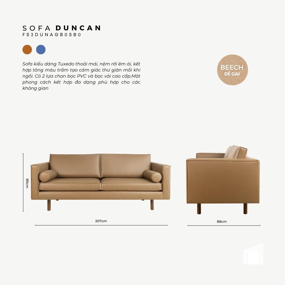 Sofa DUNCAN 207x88x89x46 | Handpick Factory