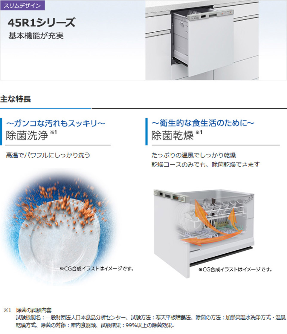 Máy rửa bát âm tủ MITSUBISHI EW-45R1S