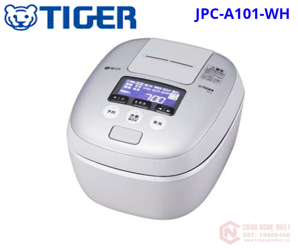 Nồi cơm điện cao tần áp suất IH 1 Lít TIGER JPC-A101-WH