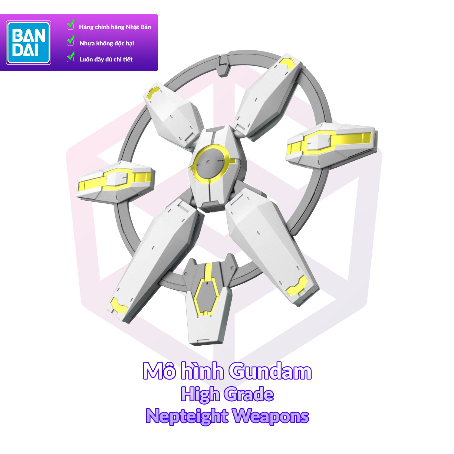 Mô Hình Phụ kiện Gundam Bandai HG Nepteight Weapons 1/144 Build Divers ...