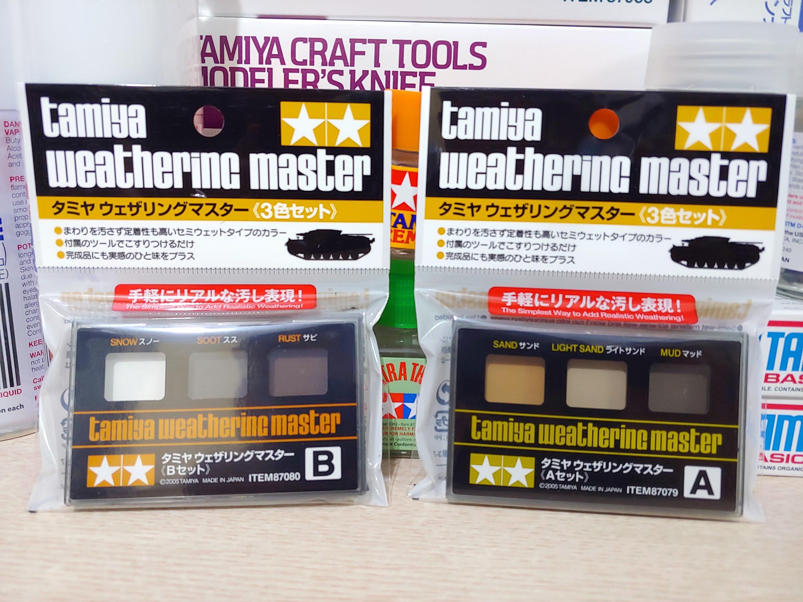 Bộ tạo màu hiệu ứng thời tiết Tamiya Weathering Master Set A B - Dụng ...