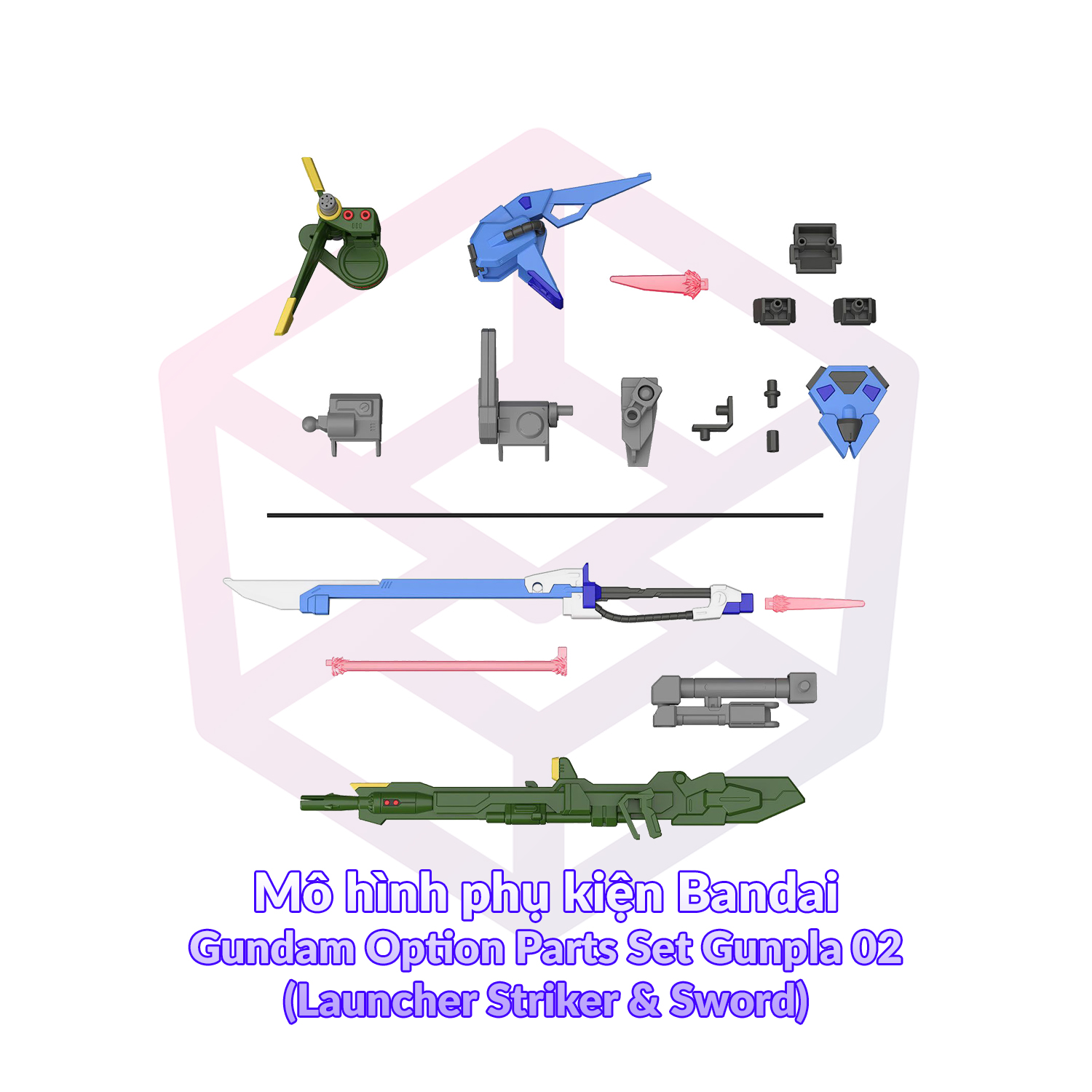Mô hình phụ kiện Bandai Gundam Option Parts Set Gunpla 02 (Launcher ...