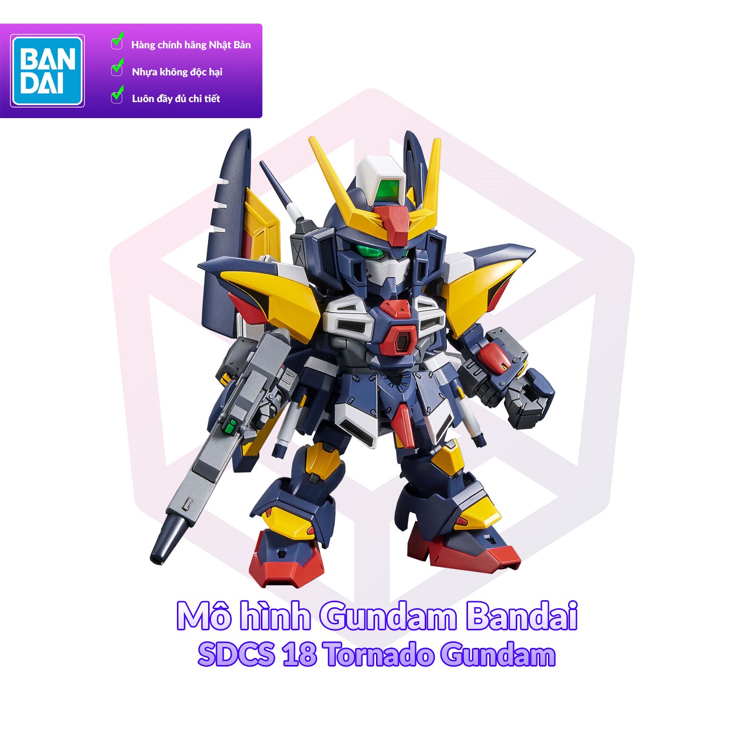 Mô hình Gundam Bandai SDCS 18 Tornado Gundam