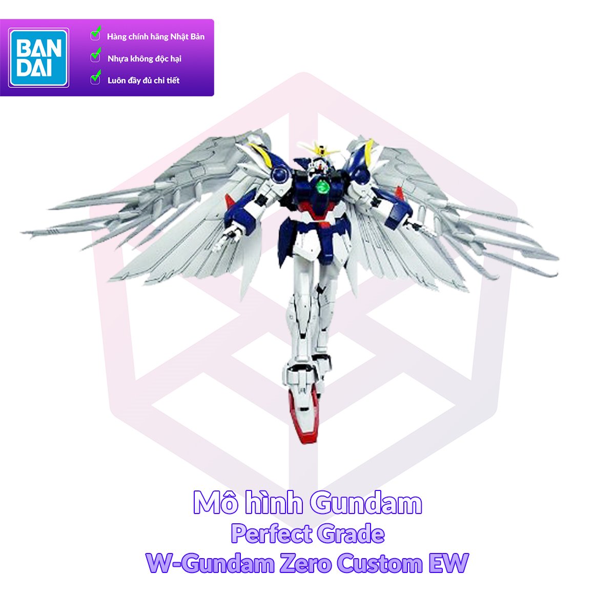 Mô Hình Gundam Bandai PG Wing Gundam W-Gundam Zero Custom EW Gundam W ...