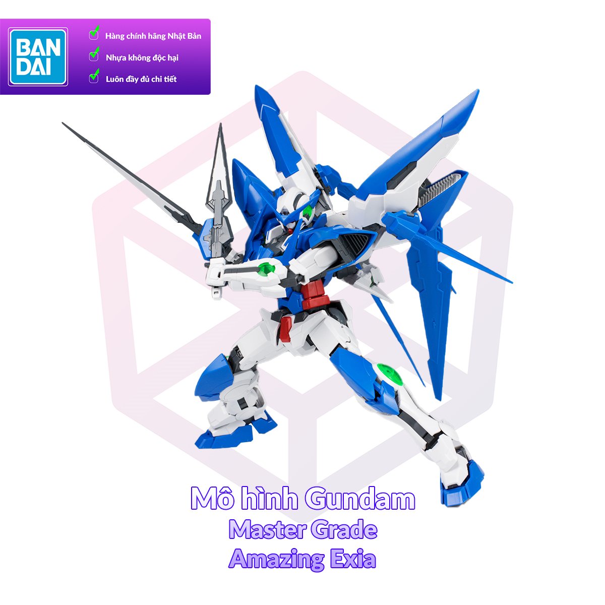 Mô Hình Gundam P-Bandai MG Amazing Exia 1/100 Gundam Build Fighters ...