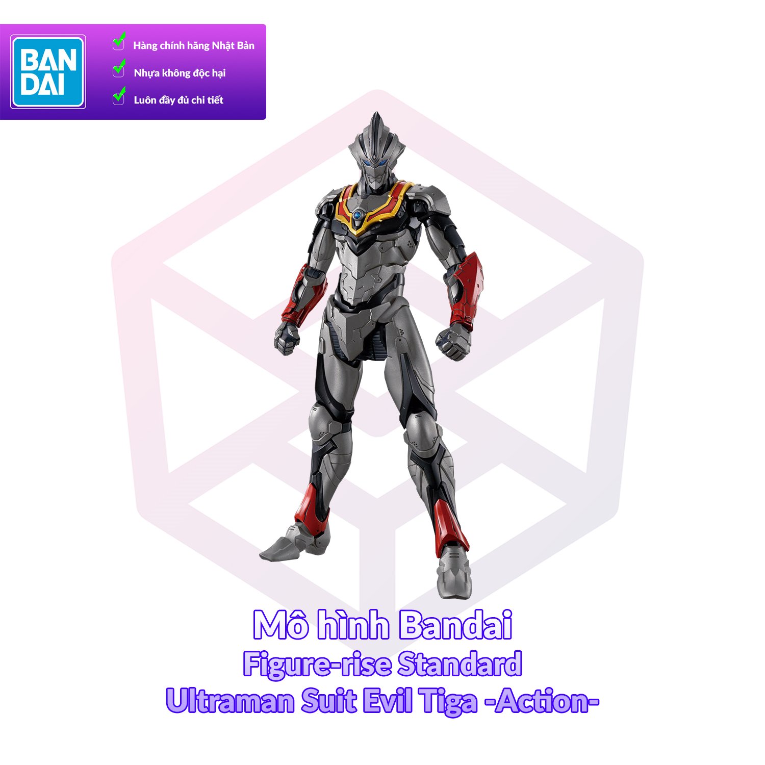 Mô Hình Bandai Figure Rise Standard Ultraman Suit Evil Tiga Action