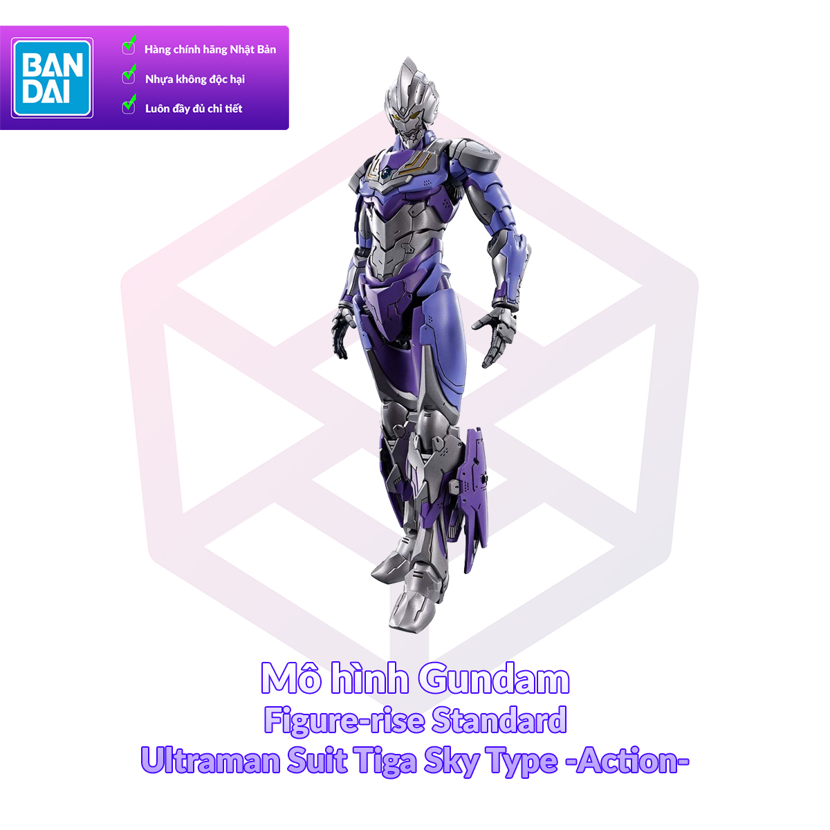Mô Hình Bandai Figure Rise Standard Ultraman Suit Tiga Sky Type Action