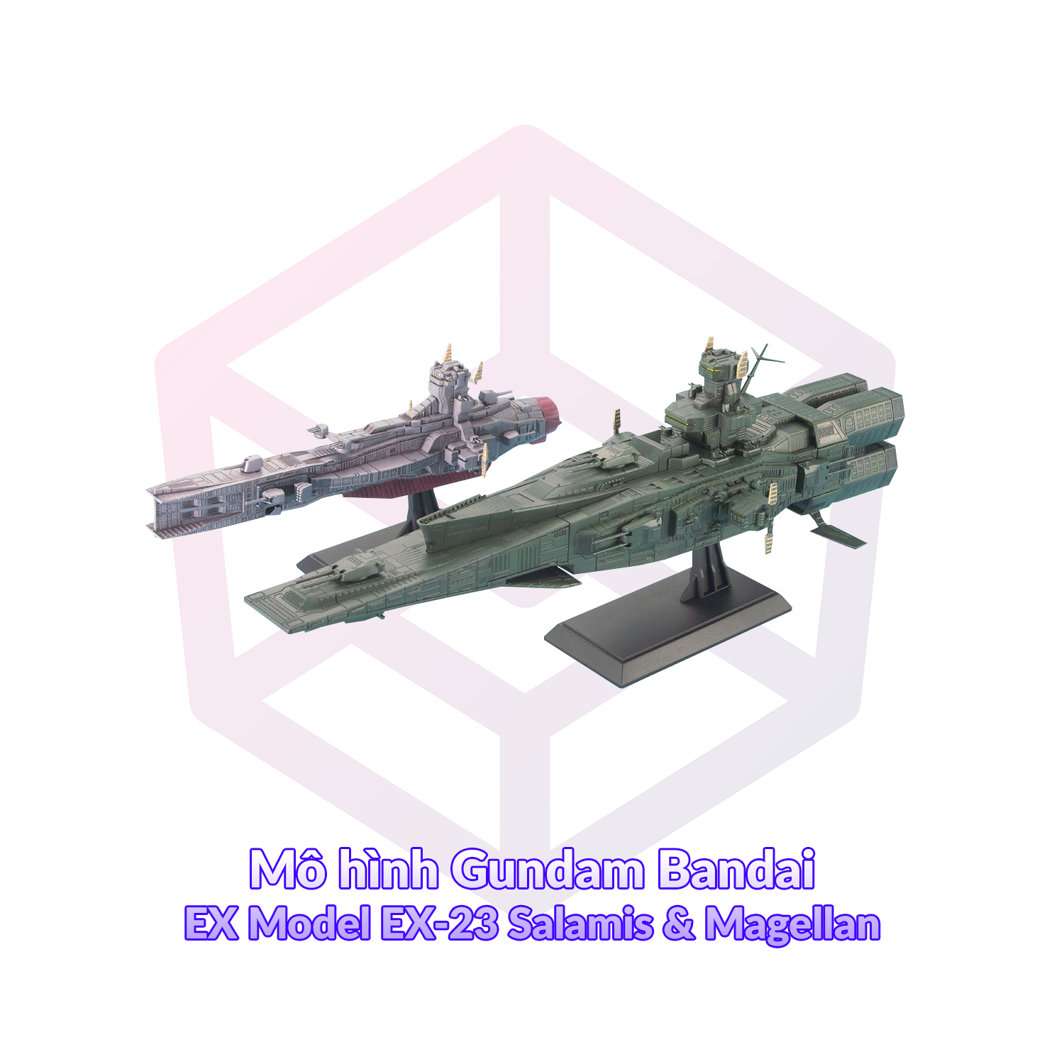 Mô hình Gundam Bandai EX Model EX-23 Salamis & Magellan
