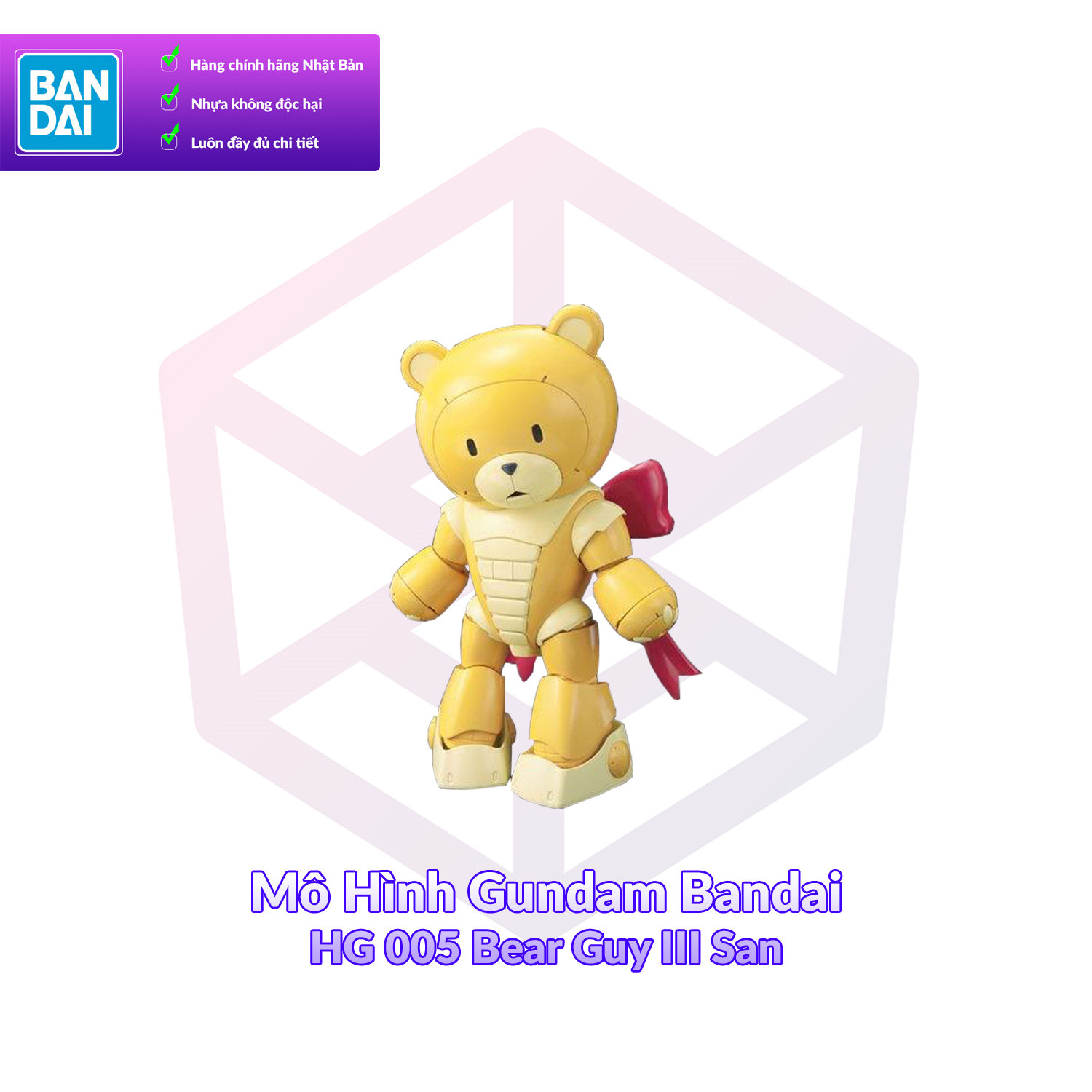 Mô Hình Gundam Bandai HG 005 Bear Guy III San 1/144 Build Fighters Try ...