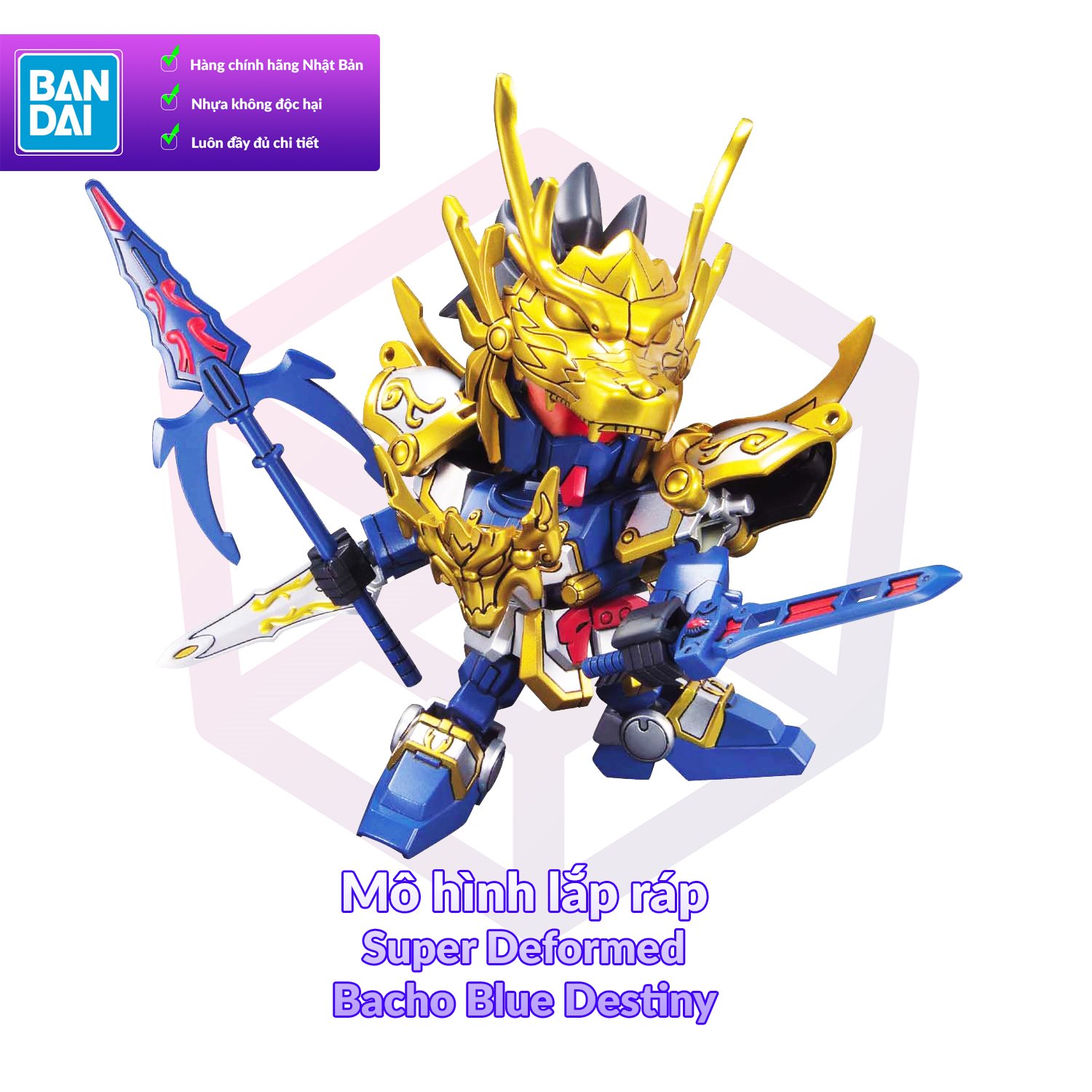 Mô Hình Gundam Bandai SD BB 321 Bacho Blue Destiny - Senshi Sangokuden ...