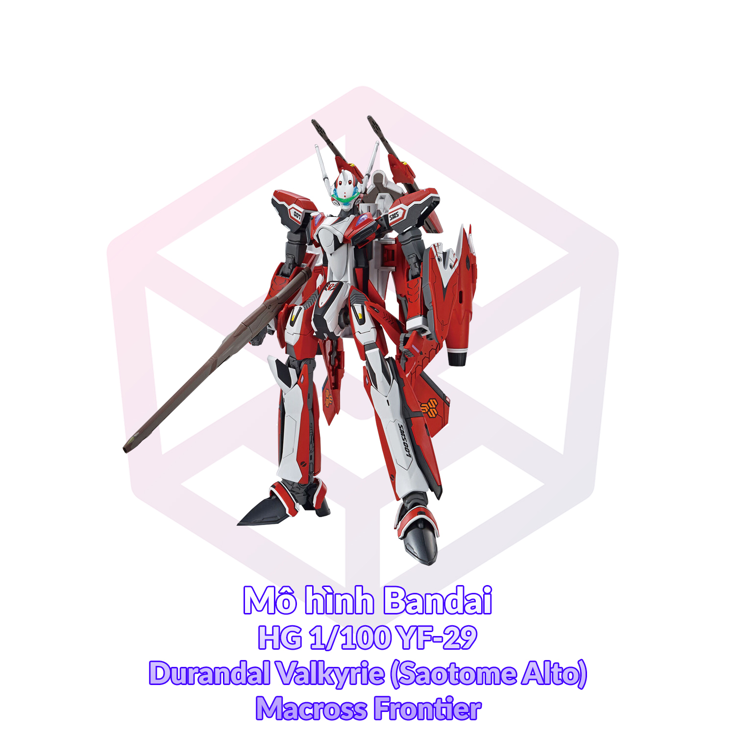 Mô hình Bandai HG 1/100 YF-29 Durandal Valkyrie (Saotome Alto)