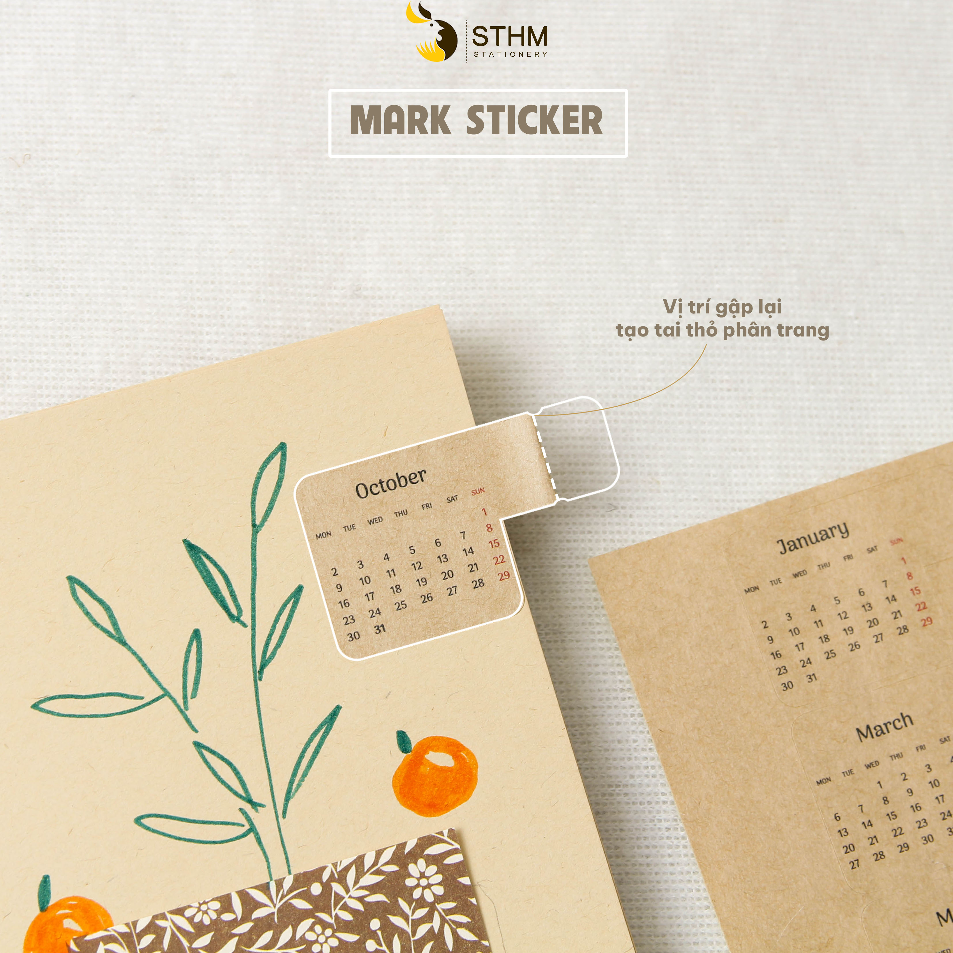 Mark sticker - Sticker quản lý công việc, trang trí sổ hiệu quả STHM.VN