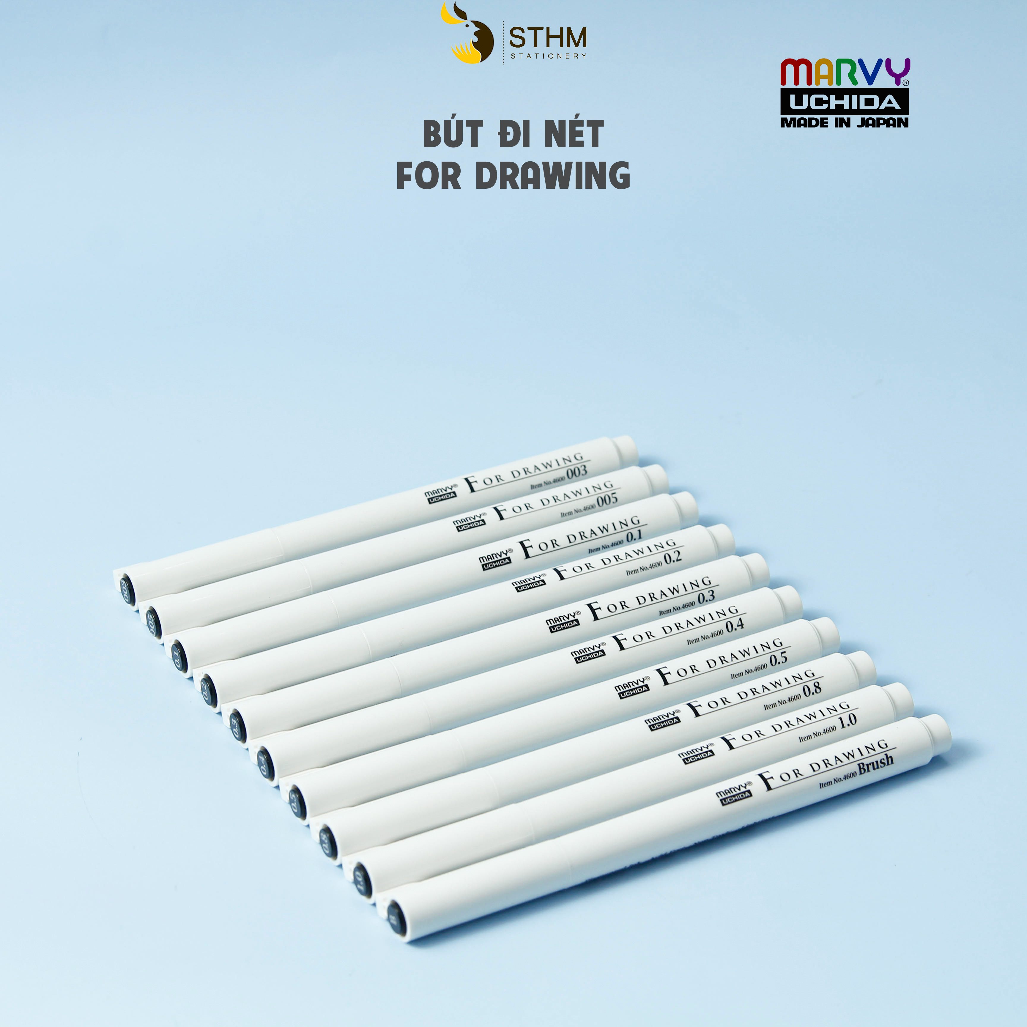 Bút Line Đi Nét For Drawing - Marvy Uchida 4600 STHM.VN