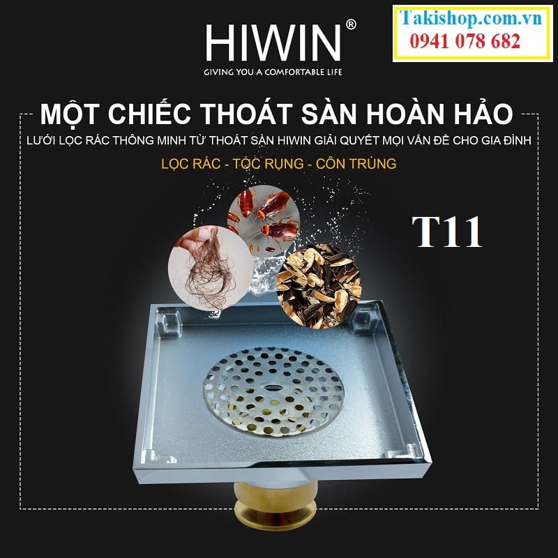 HIWIN T11 THOÁT SÀN CHỐNG MÙI HÔI CAO CẤP GIÁ RẺ