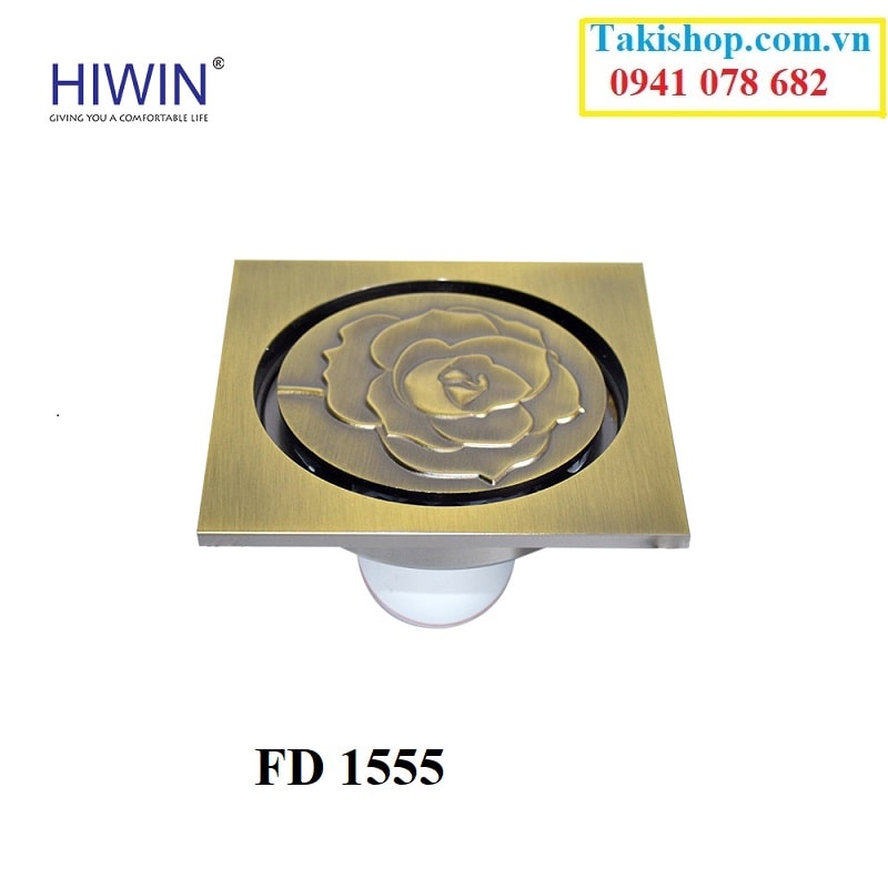 HIWIN FD-1555 THOÁT SÀN ĐỒNG GIẢ CỔ HÌNH HOA HỒNG