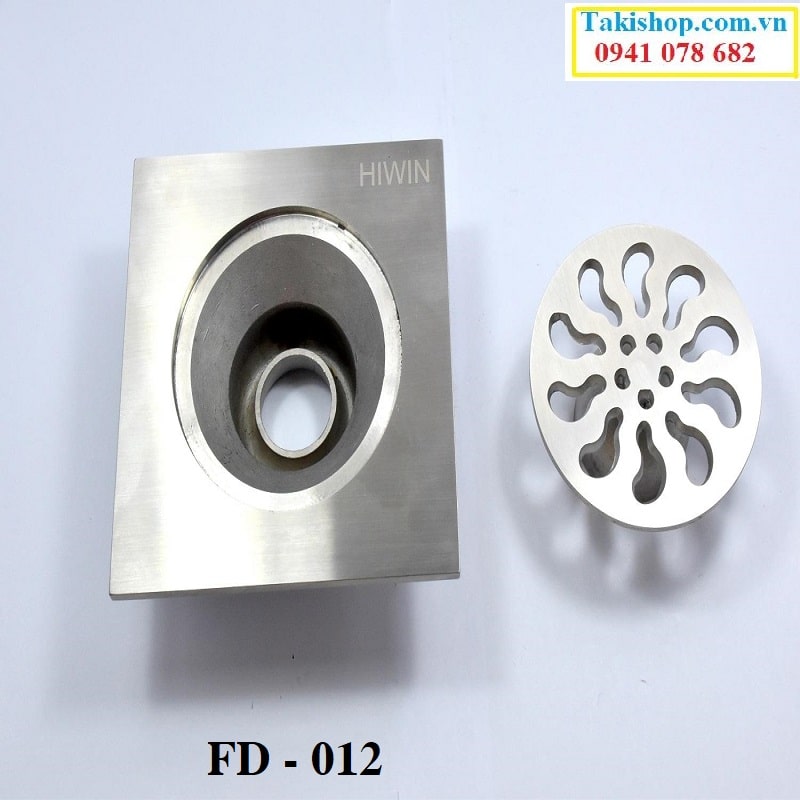 HIWIN FD - 012 GA THOÁT SÀN INOX 304 CAO CẤP CHỐNG MÙI HÔI GIÁ RẺ ĐẸP