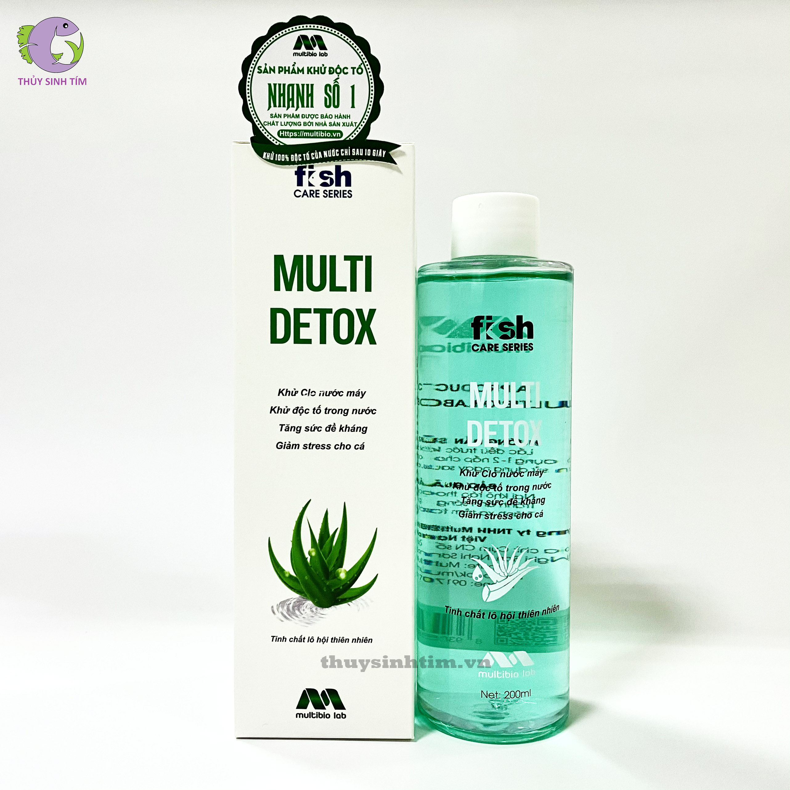 Dung Dịch Khử Độc Nước Multi Detox | Thủy Sinh Tím