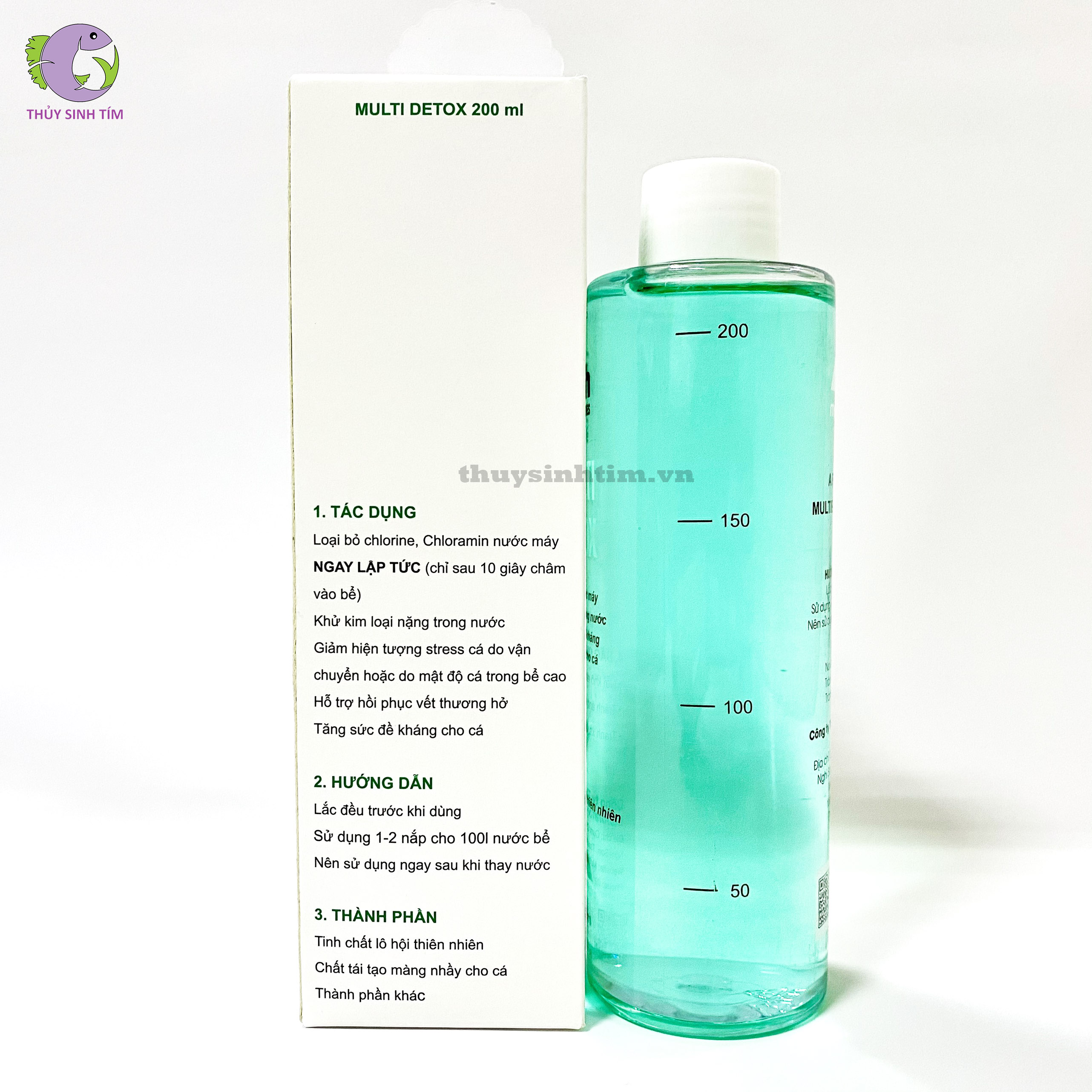 Dung Dịch Khử Độc Nước Multi Detox | Thủy Sinh Tím