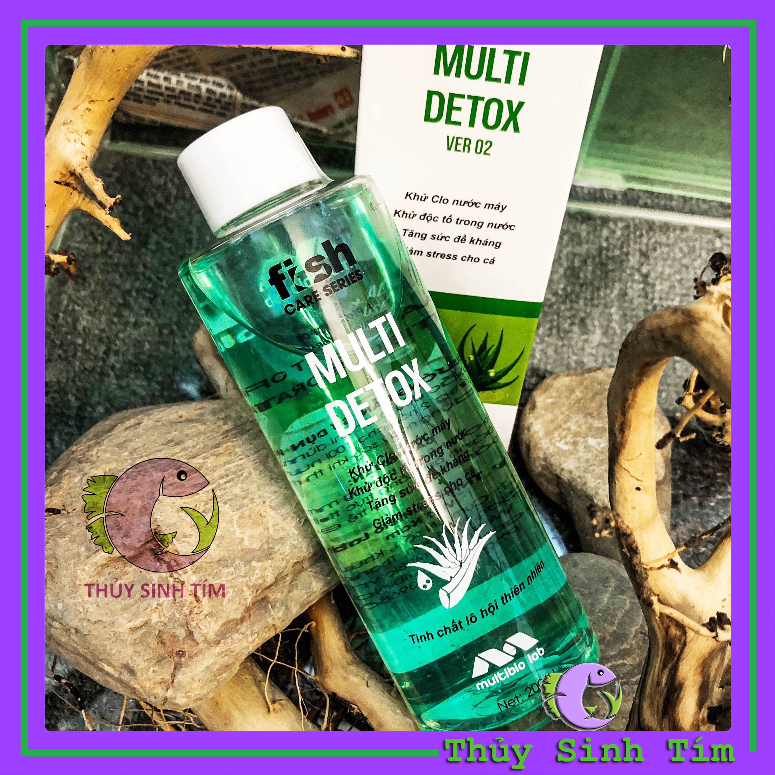 Dung Dịch Khử Độc Nước Multi Detox | Thủy Sinh Tím