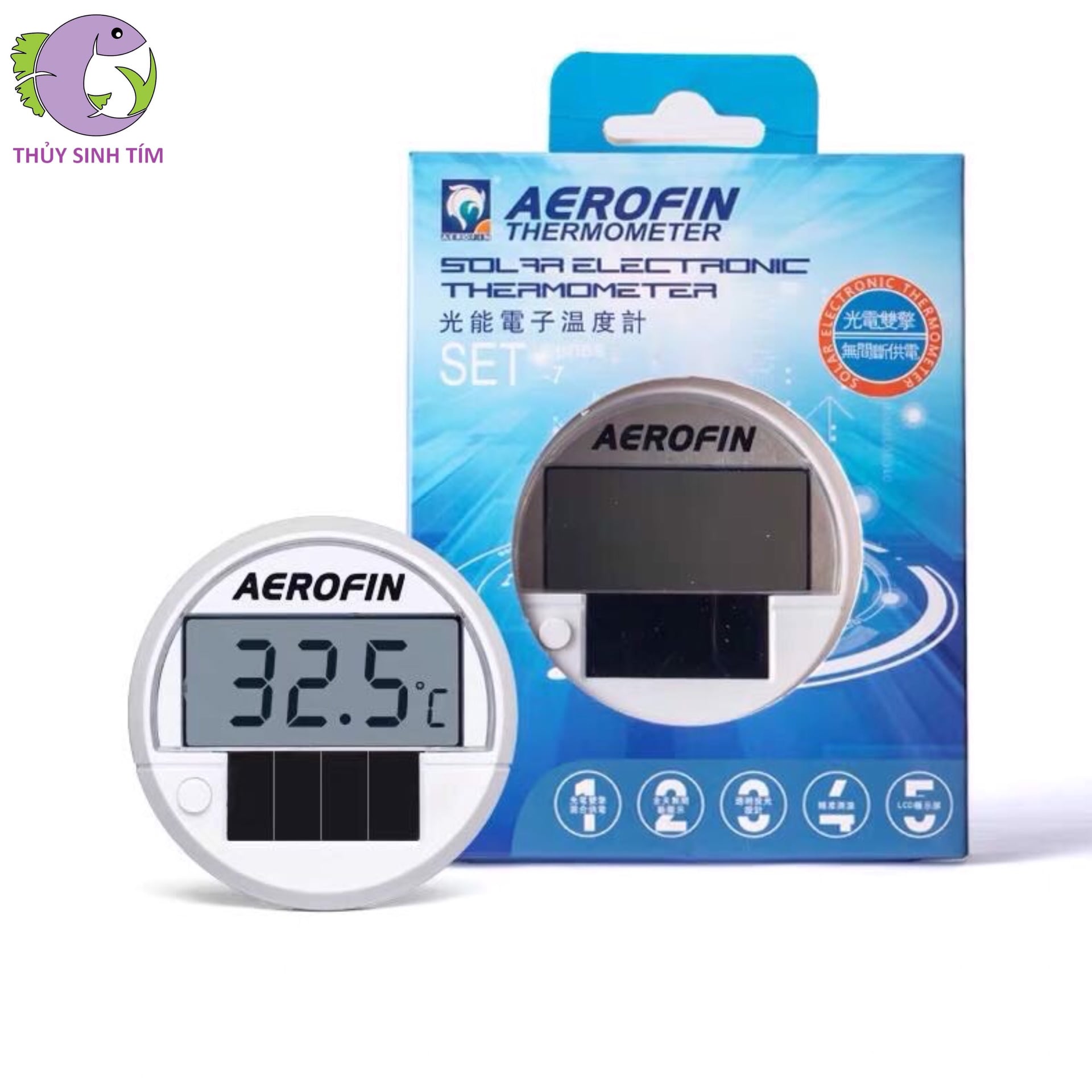 Nhiệt Kế Điện Tử Aerofin | Thủy Sinh Tím