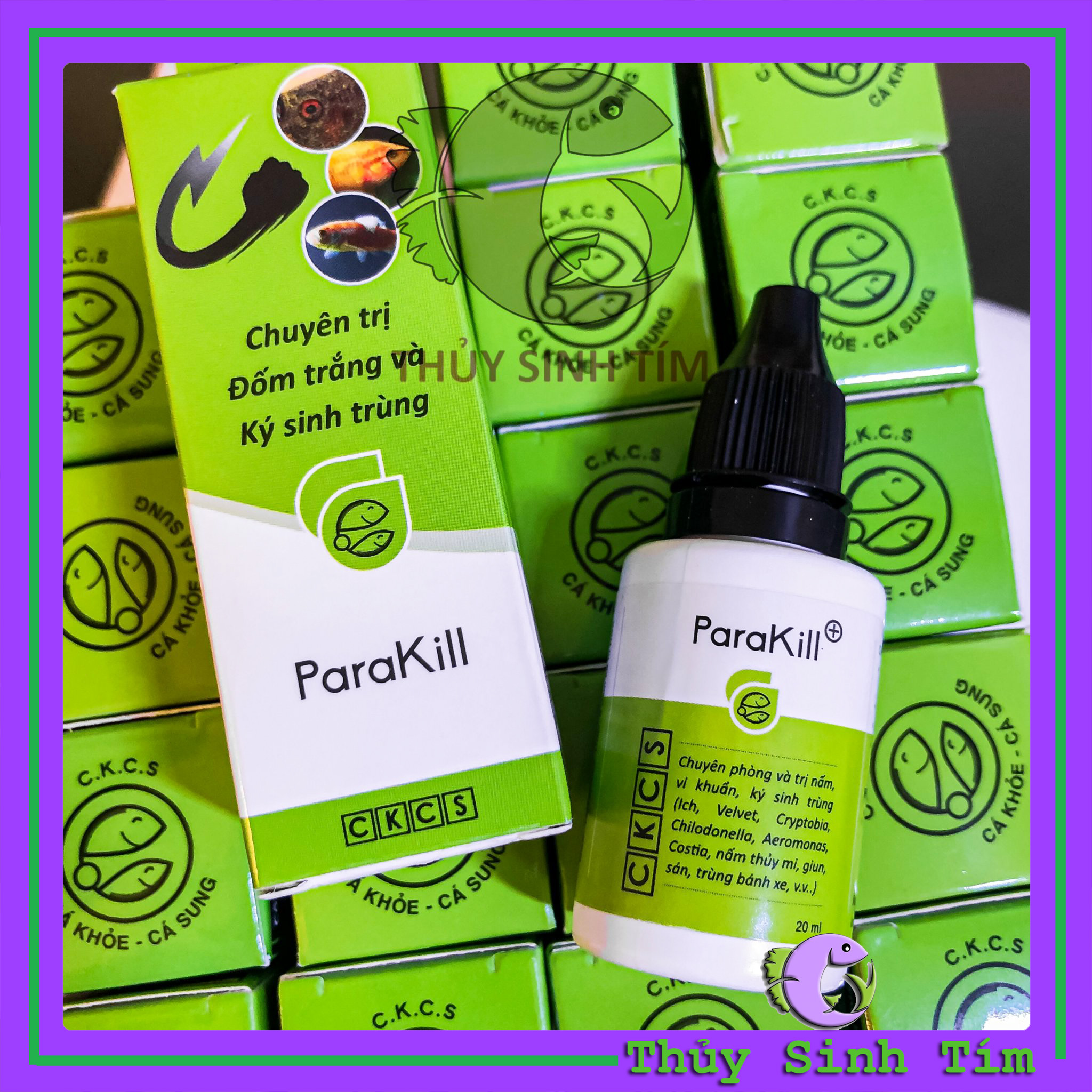 Parakill - Chuyên Trị Đốm Trắng Và Ký Sinh Trùng | Thủy Sinh Tím