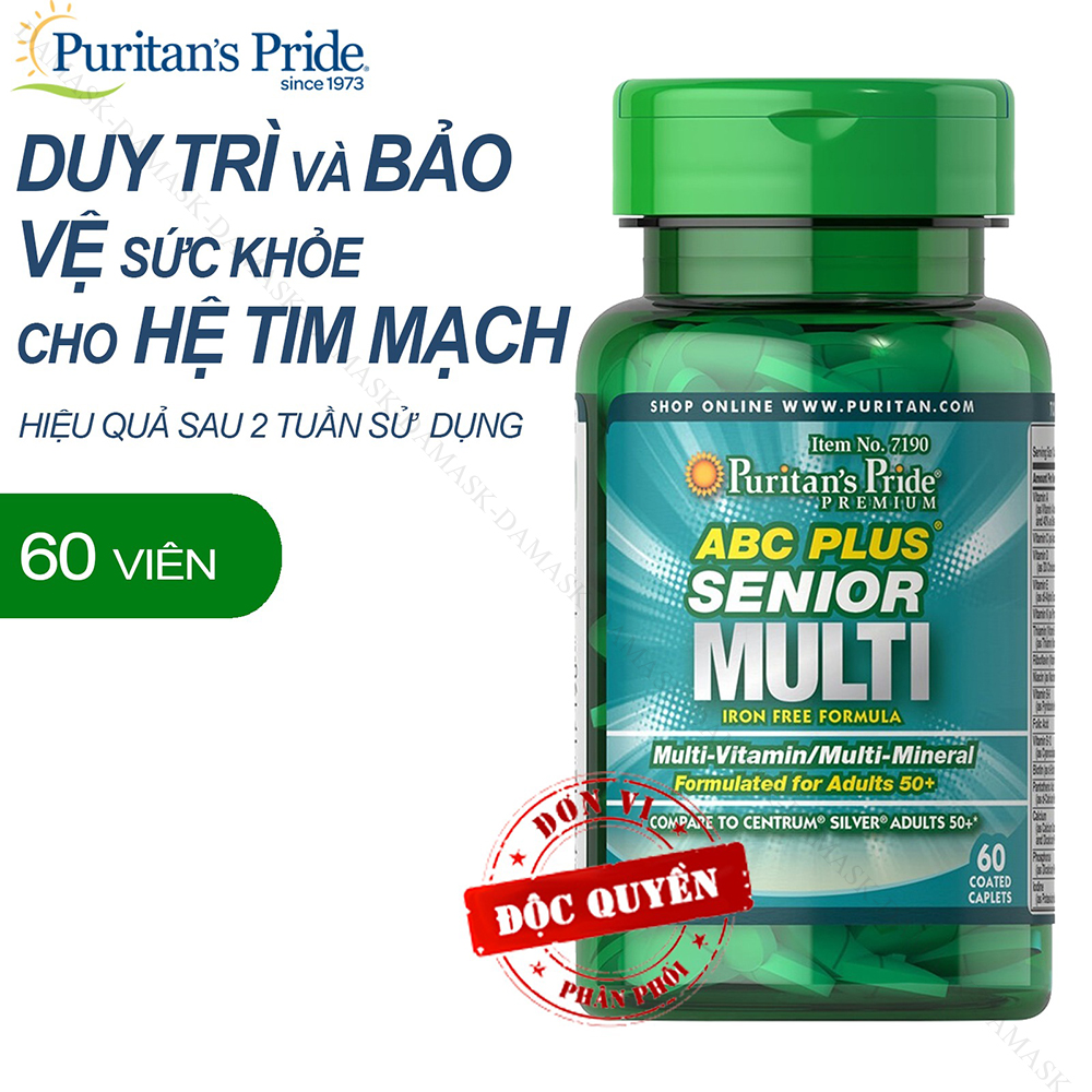 Viên uống vitamin tổng hợp dành cho người lớn tuổi ABC Plus ...