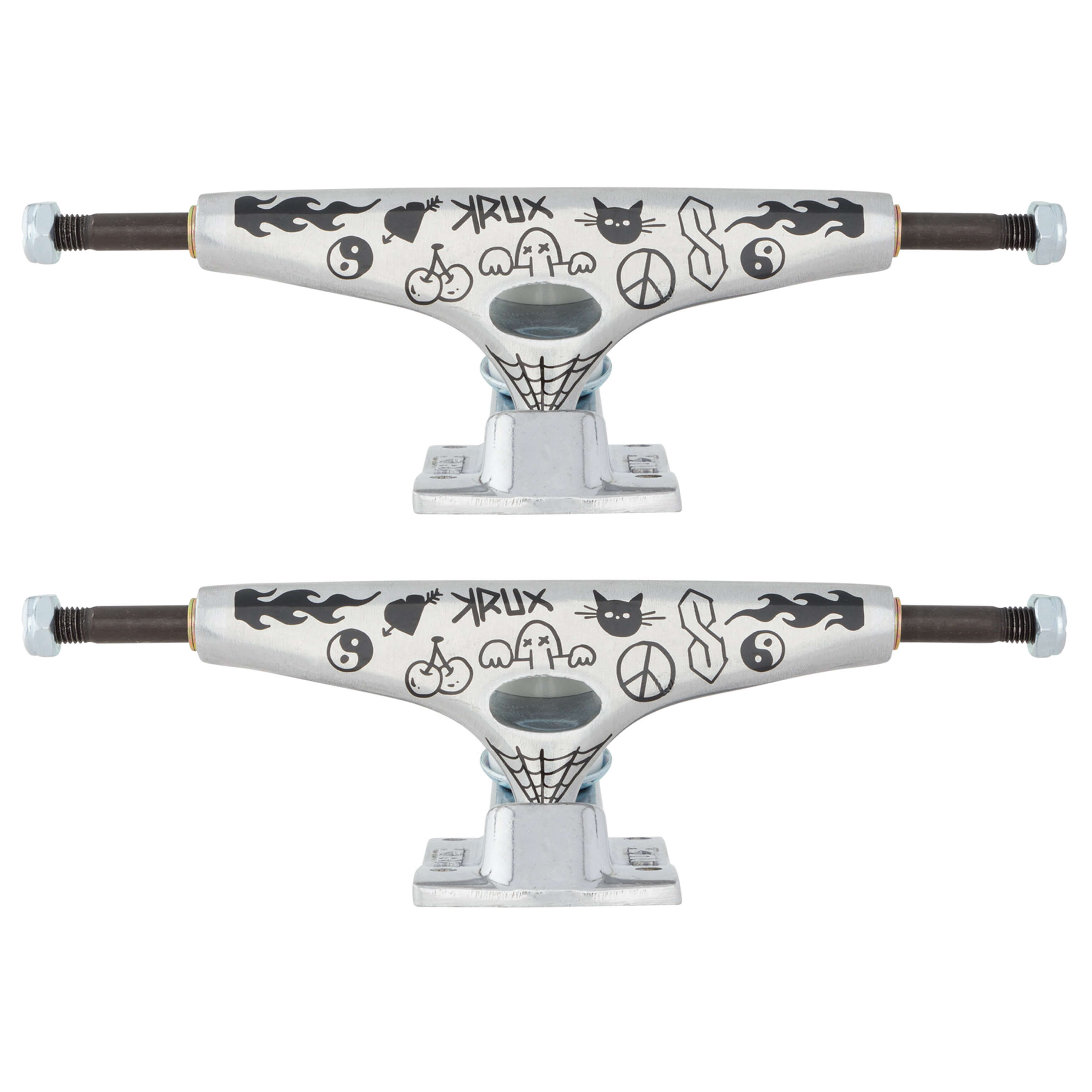 KRUX K5 DOODLE SILVER STANDARD TRUCKS 8.5