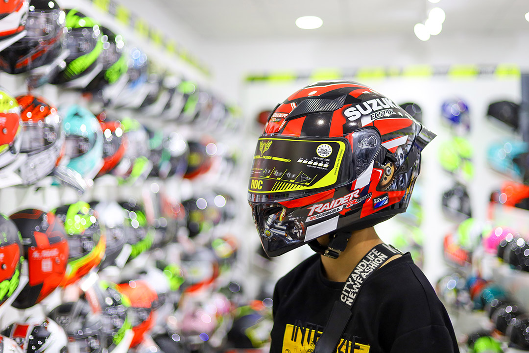 Mũ Fullface ROC 05 Đen Bóng + Dán Tem Decal AGV MYTH V1 ĐỎ FREESHIP ...