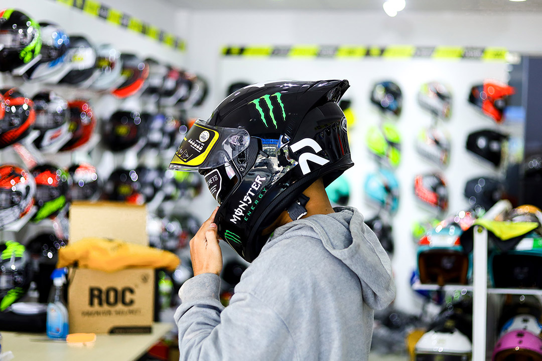 Mũ Fullface ROC 05 Đen Bóng + Dán Tem Decal AGV MYTH V1 ĐỎ FREESHIP ...
