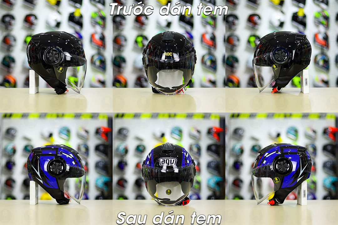 Tem Decal AGV Blade cho ROC 06 Xanh GP - Freeship