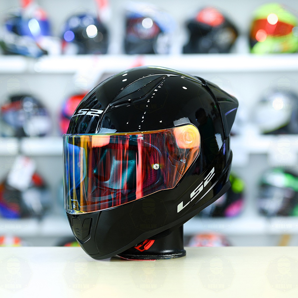 Mũ Fullface LS2 FF353 Đen Bóng Độ Thêm Đuôi gió + Kính Revo FREESHIP ...
