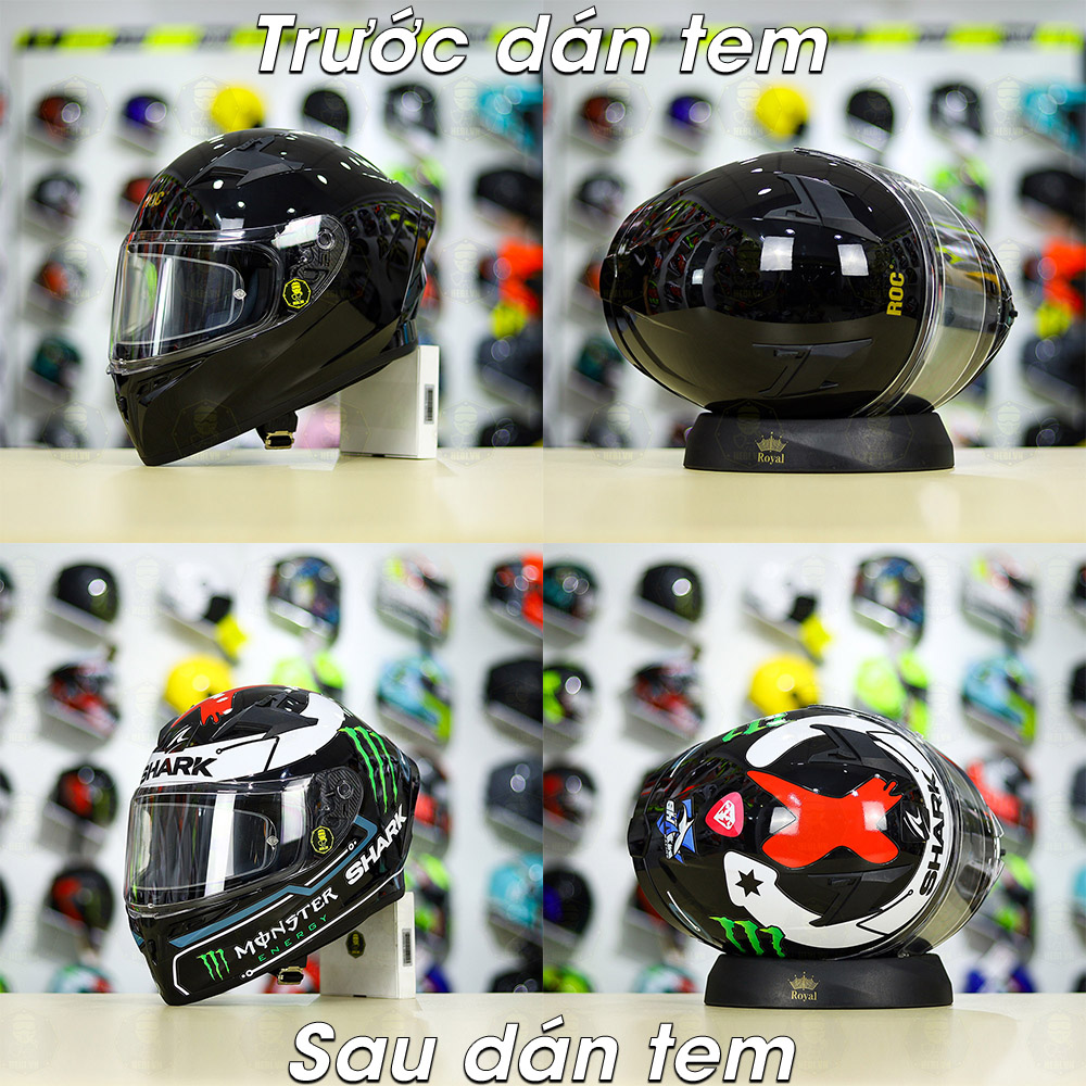 Tem Shark Race Pro Lorenzo Cho Fullface YOHE - TORC - ROC - LS2 - POC ...
