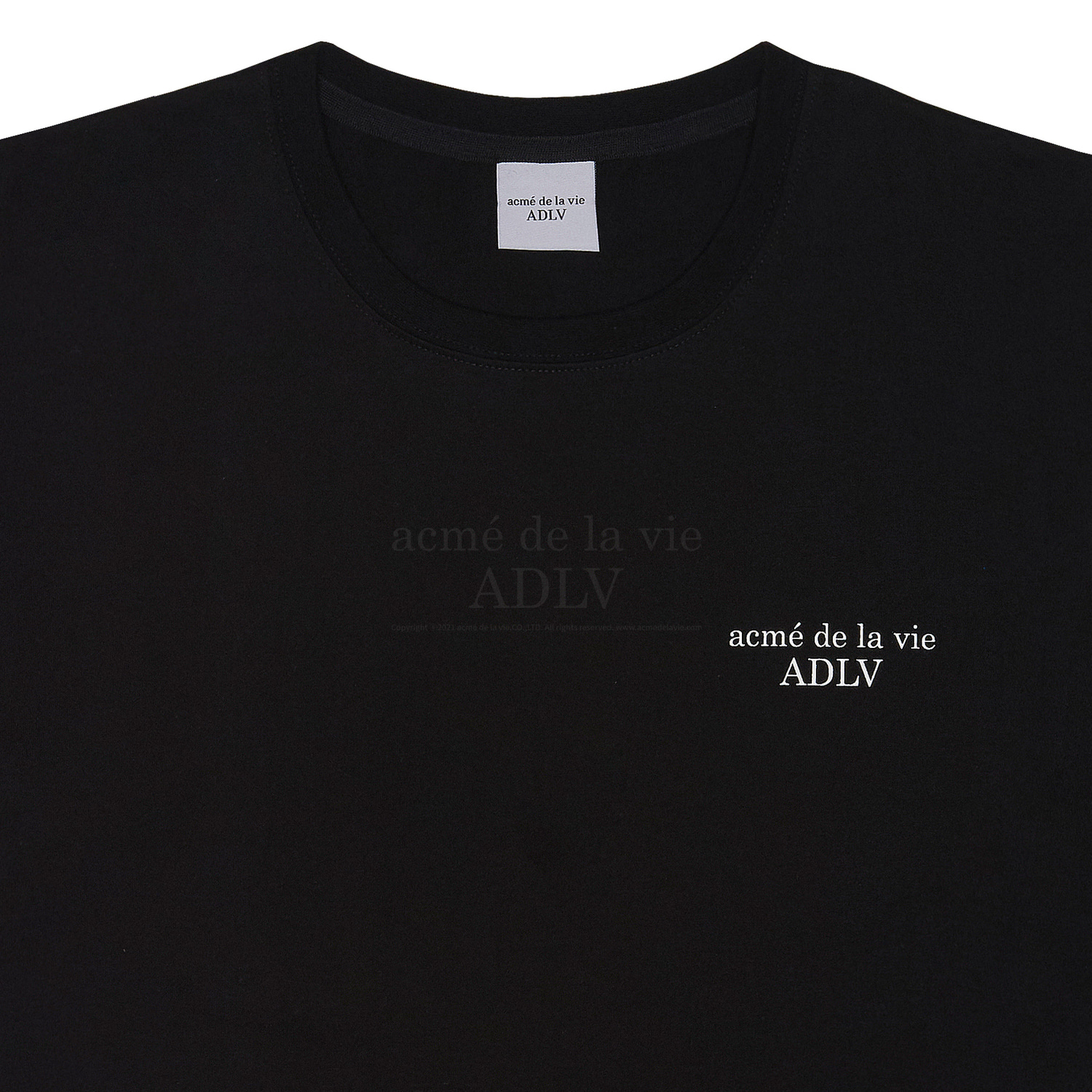 [acmé de la vie] ADLV BASIC SHORT SLEEVE T-SHIRT - BLACK