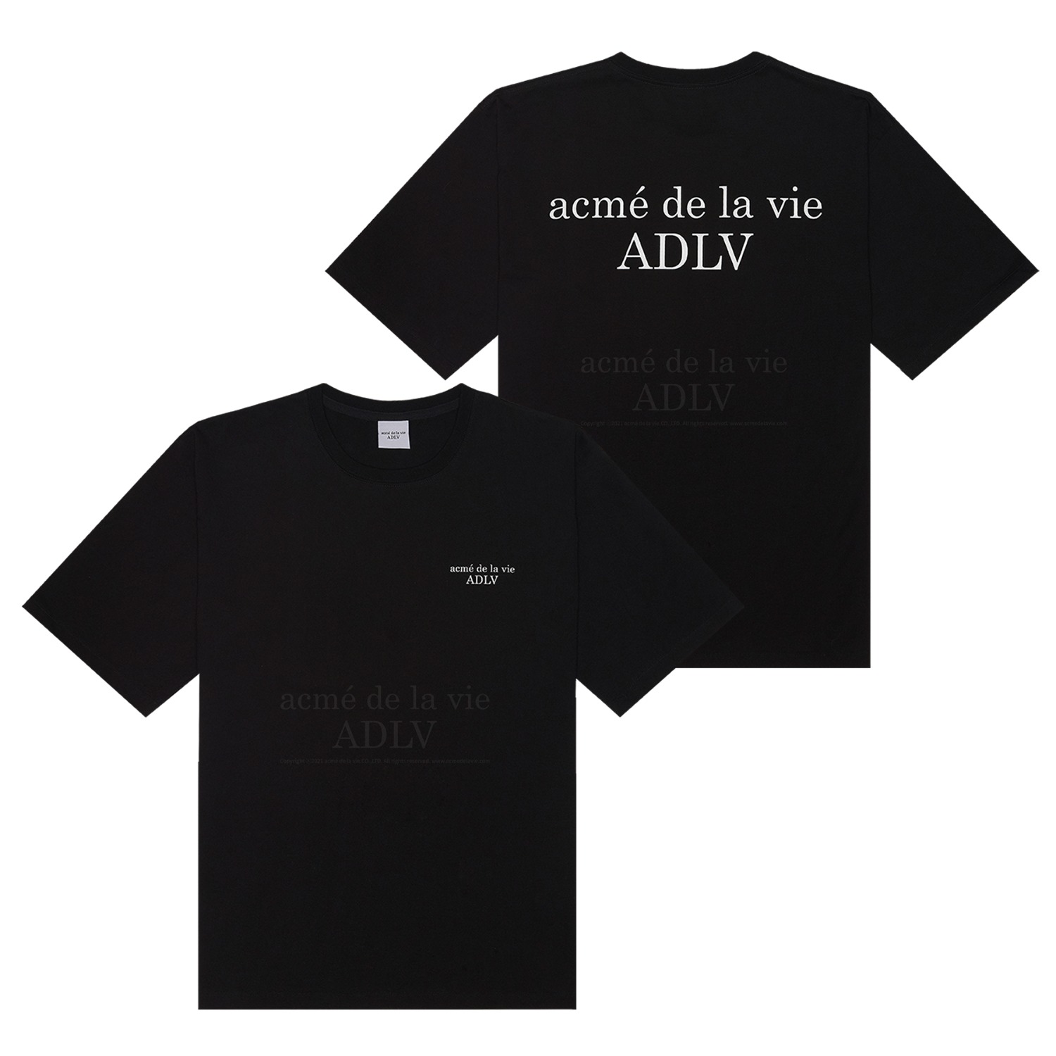 [acmé de la vie] ADLV BASIC SHORT SLEEVE T-SHIRT - BLACK