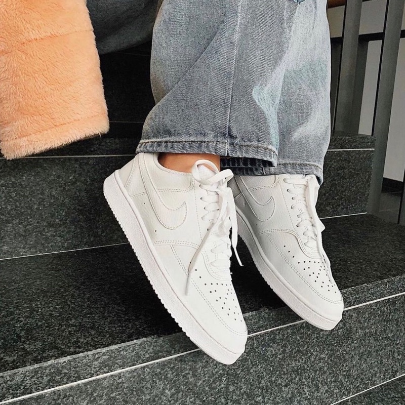 Nike Court Vision Low Next Nature - Triple White (DH2987-100 | DH3158-100)