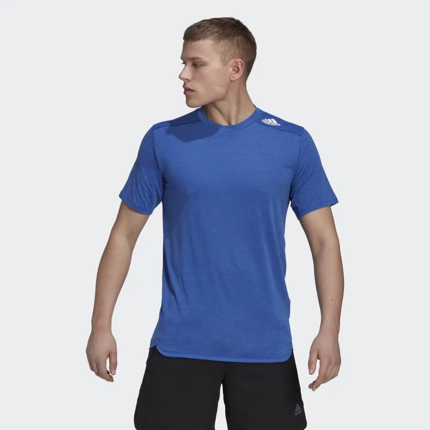 Áo Phông Adidas Nam Chính Hãng - DESIGNED FOR TRAINING TEE - Xanh ...