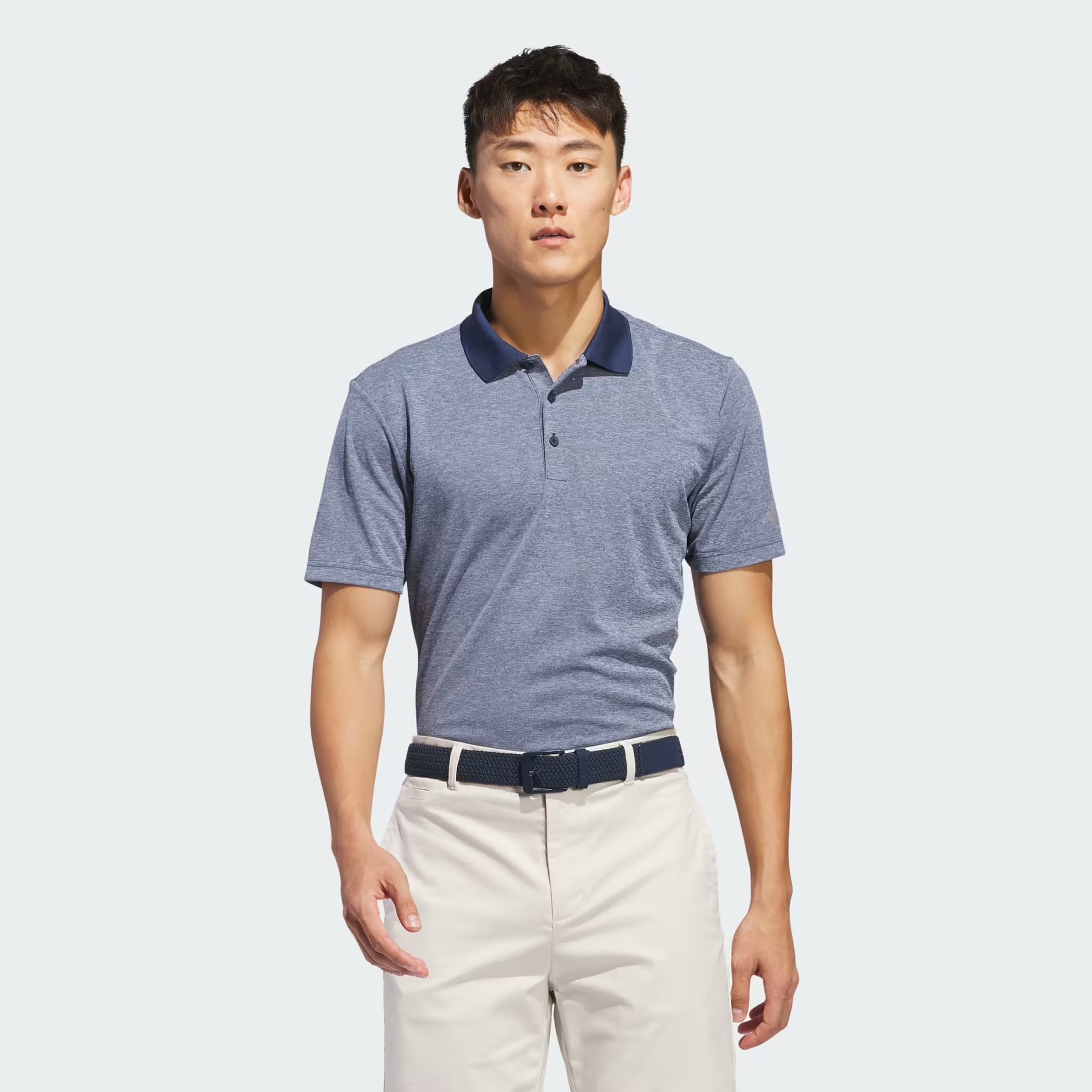 Áo Polo Golf Adidas Chính Hãng - Adi Performance Heathered- Màu Xanh ...