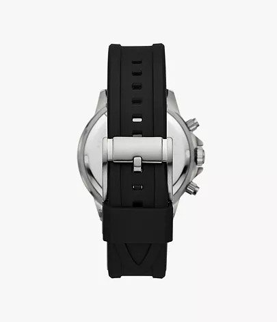 Đồng hồ Fossil Chính hãng - Bannon Multifunction Black Silicone Watch ...