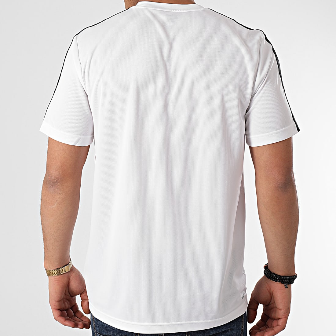 Áo Phông Adidas Chính Hãng - DESIGNED 2 MOVE 3-STRIPES TEE - White ...
