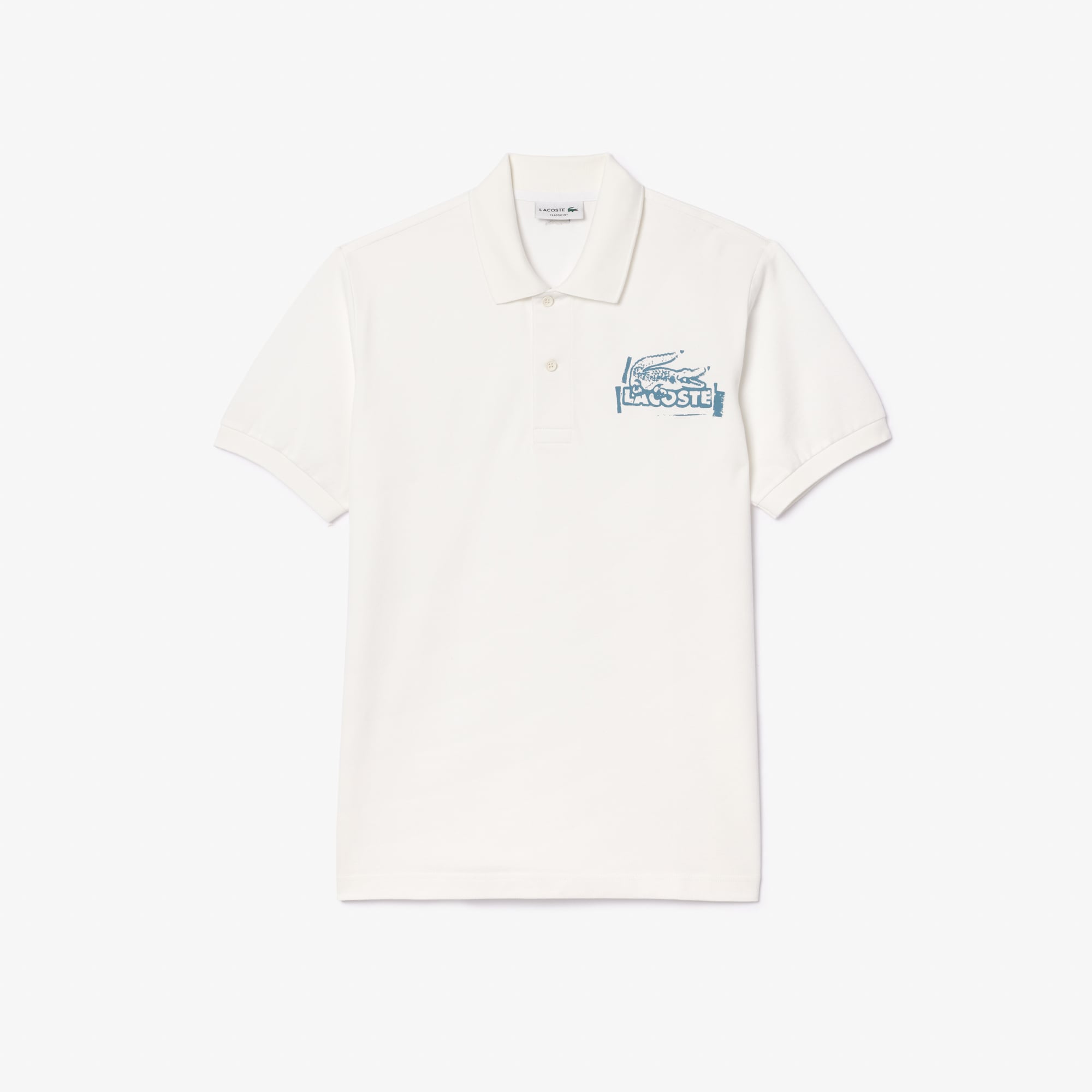 Áo Polo Lacoste Chính hãng - Classic Fit Printed L.12.12 - Màu Trắng ...