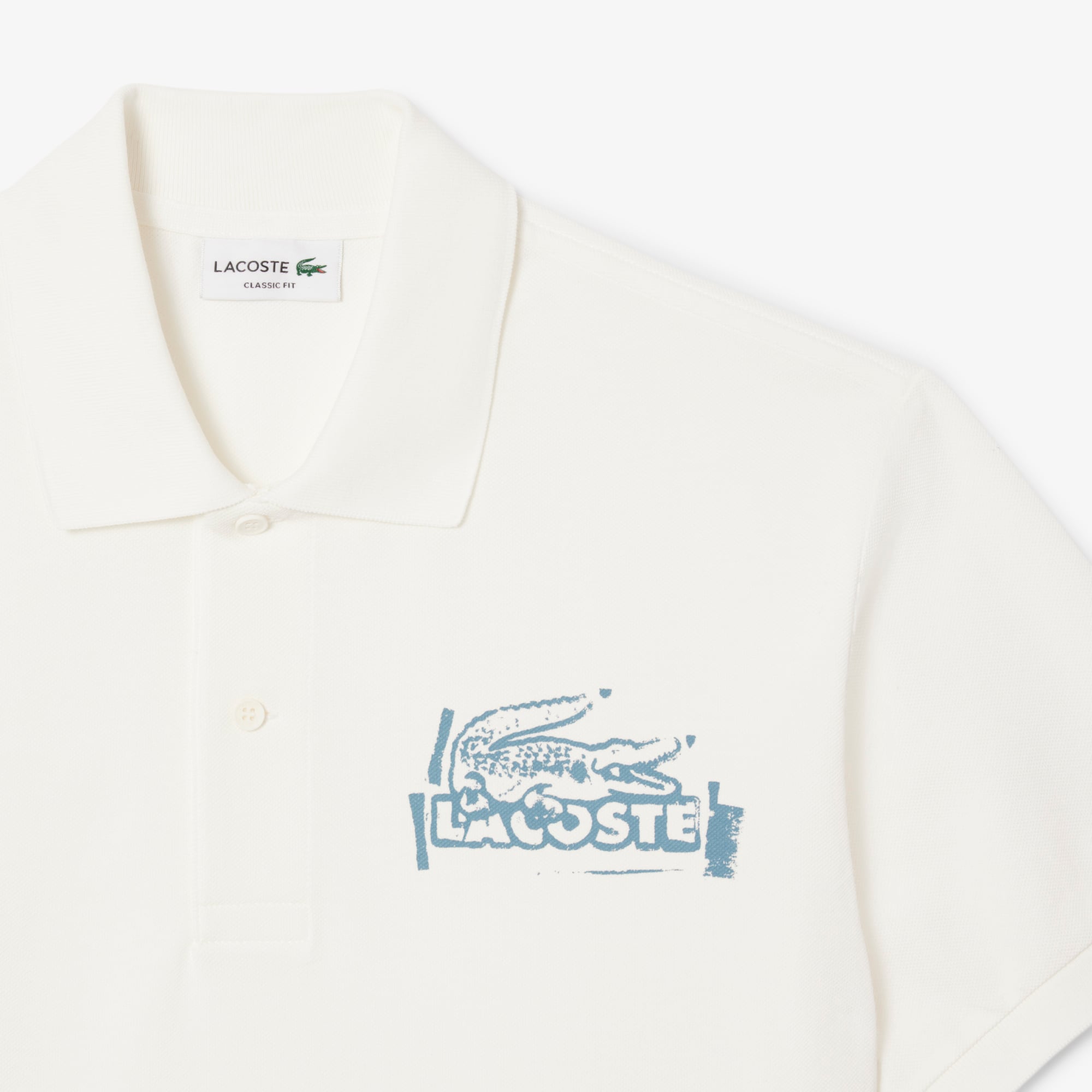 Áo Polo Lacoste Chính hãng - Classic Fit Printed L.12.12 - Màu Trắng ...
