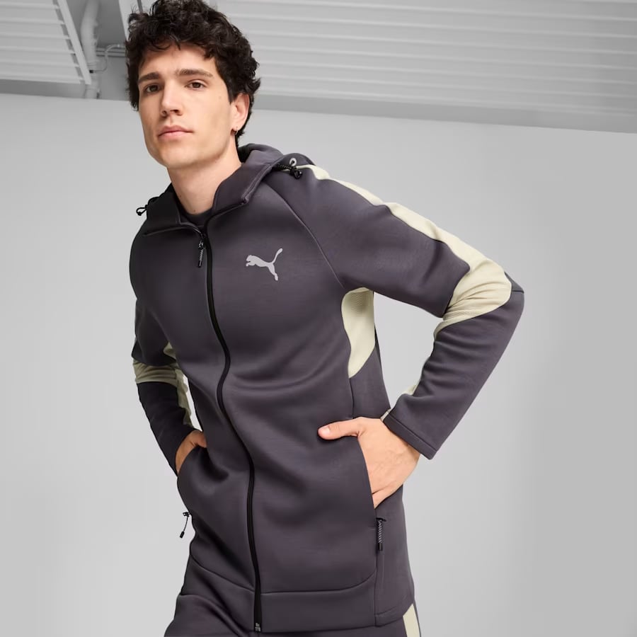 Áo Khoác Puma Nam Chính Hãng - EVOSTRIPE Hooded Jacket - Màu xám ...