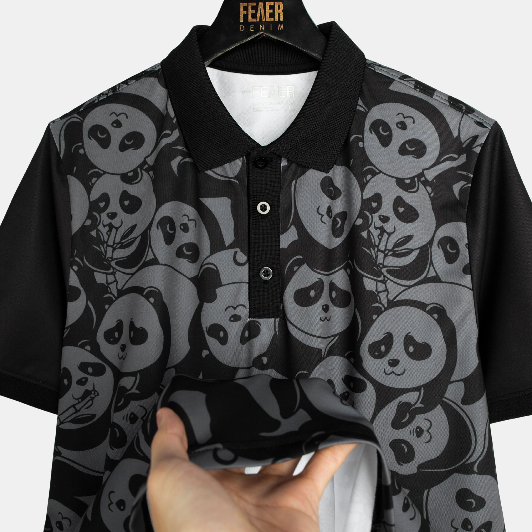 SP608 - Áo Polo Giant Panda