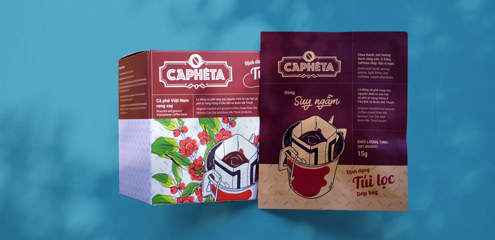 Capheta - Rang xay và nguyên chất