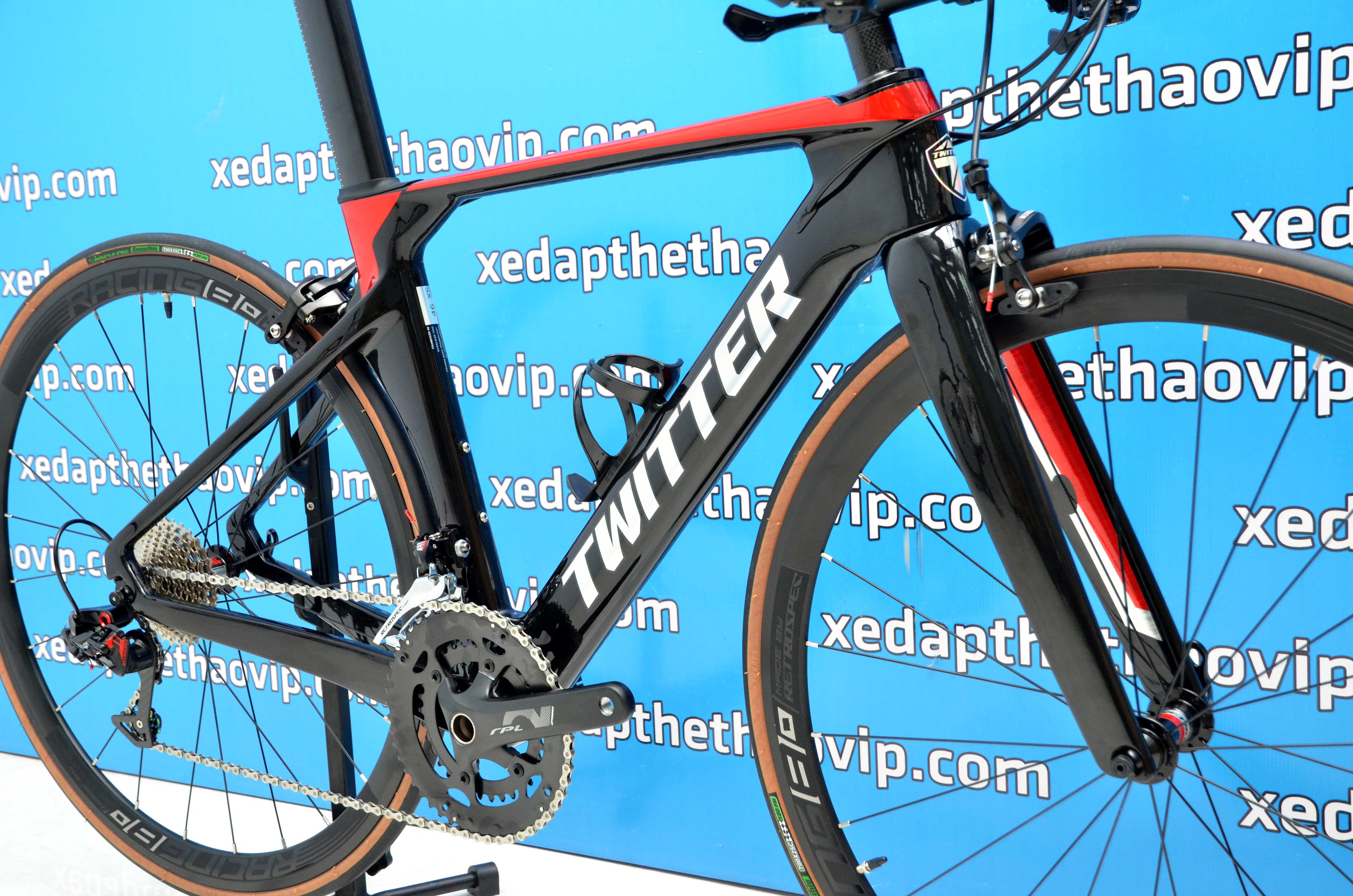 Xe đạp touring TWITTER R5 RS-22: Carbon FIBER +Group RETROSPEC 2x12 tốc ...