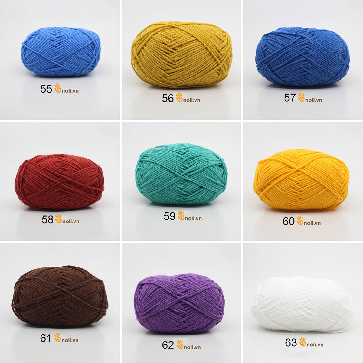 Len Milk Cotton 50gr giá rẻ chất lượng cao | NoLi Handmade Shop