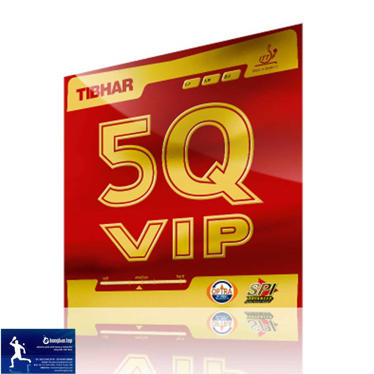 Mặt vợt Tibhar 5Q Vip-Thương hiệu Châu Âu-Bảo hành chính hãng Bongban.top