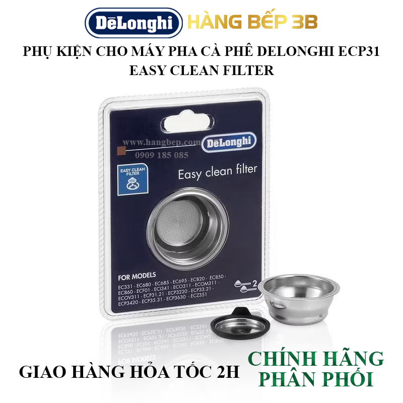 Phụ kiện máy pha cafe Delonghi ECP31 - Easy clean filter | HÀNG BẾP