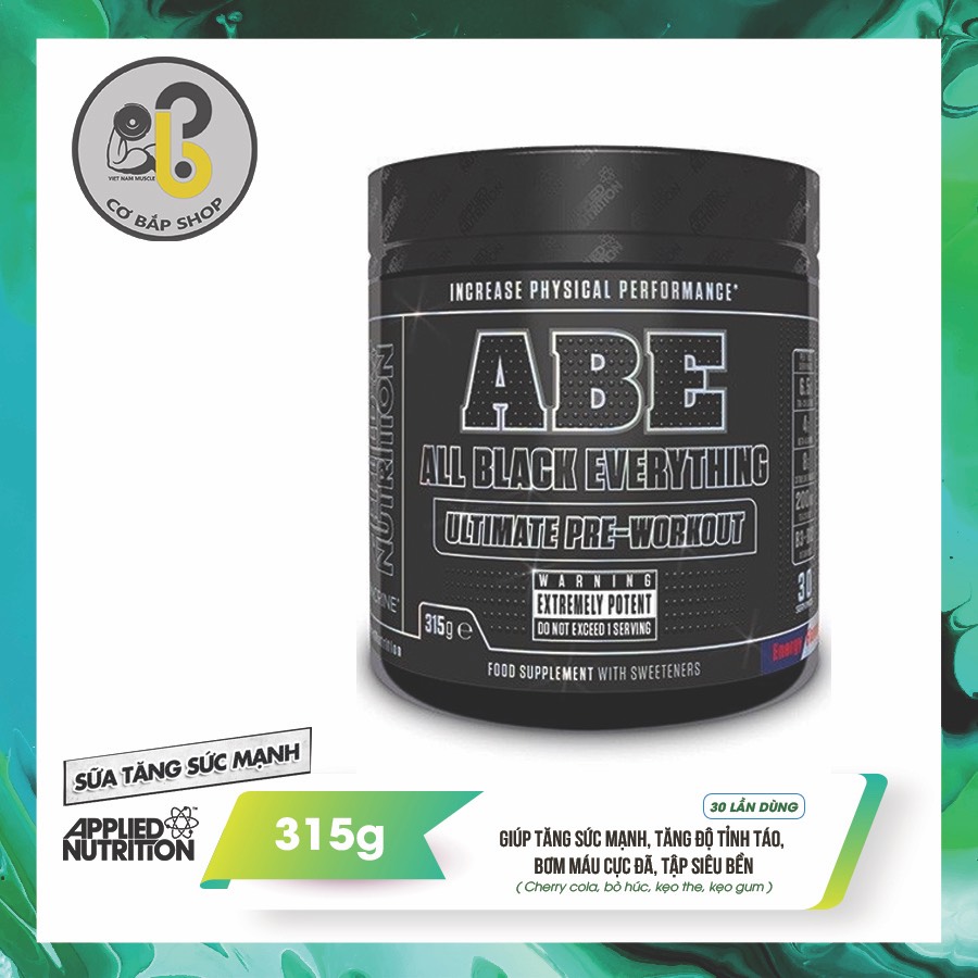 APPLIED ABE PRE-WORKOUT 30 SERVINGS - Cơ Bắp Shop